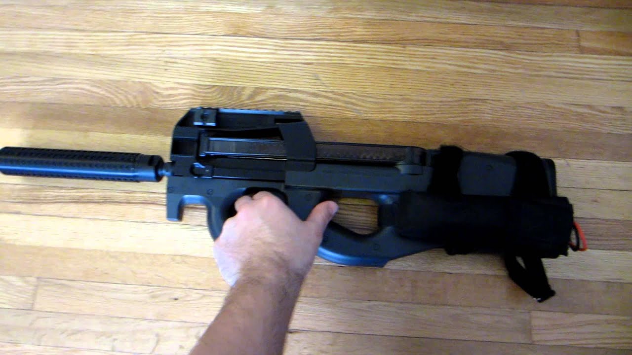 TM P90 Foam filled + TM Knights Suppressor - YouTube