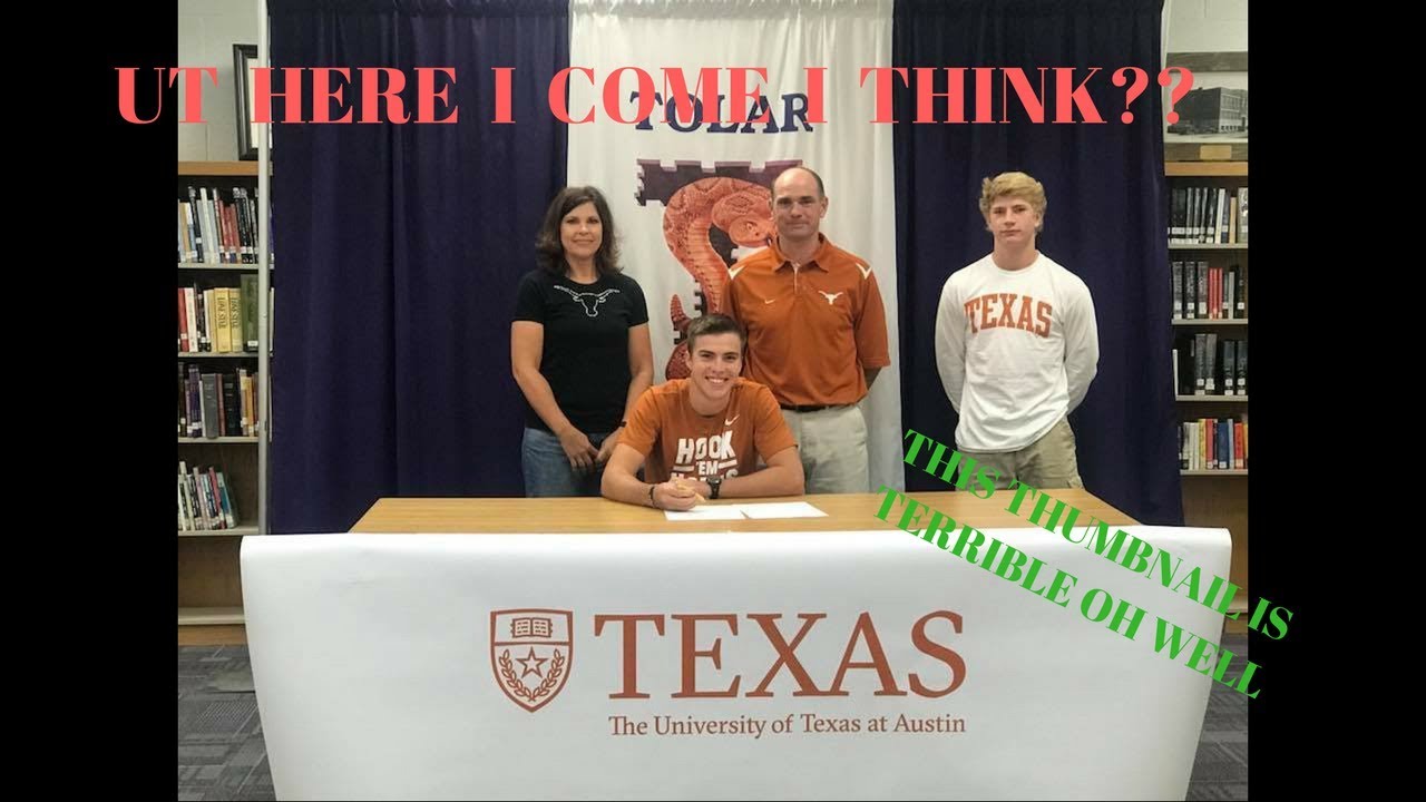 University of Texas Track and Field Signing Day! 4 months late... - YouTube