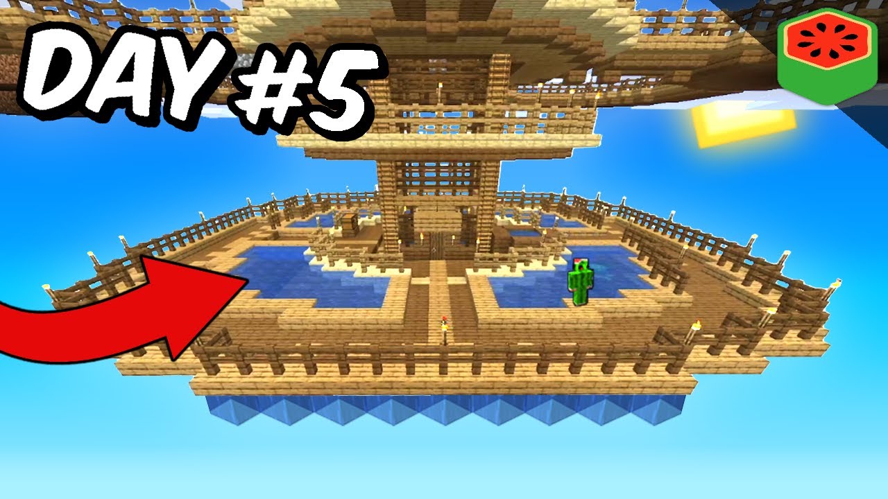 Building this EPIC Minecraft Aquarium with ONE BLOCK! - YouTube