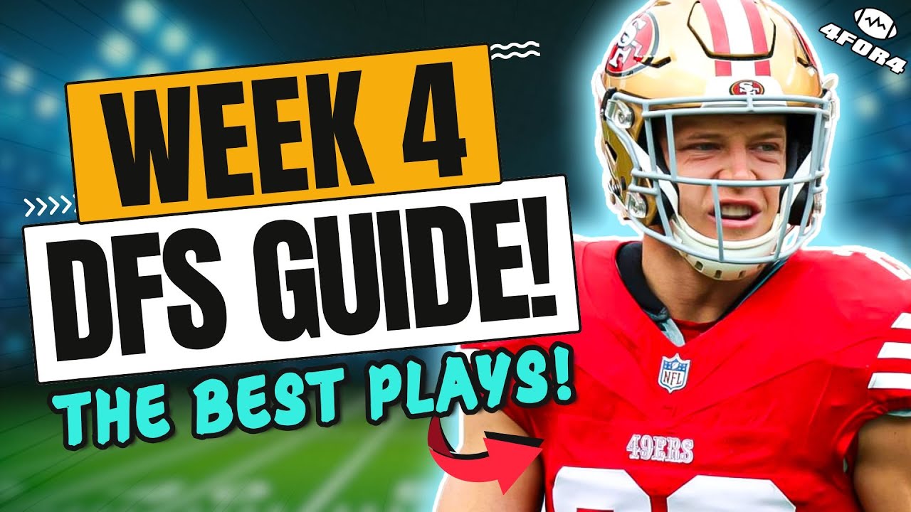 The Best Week 4 NFL DFS Picks & Values You NEED to Know! - YouTube