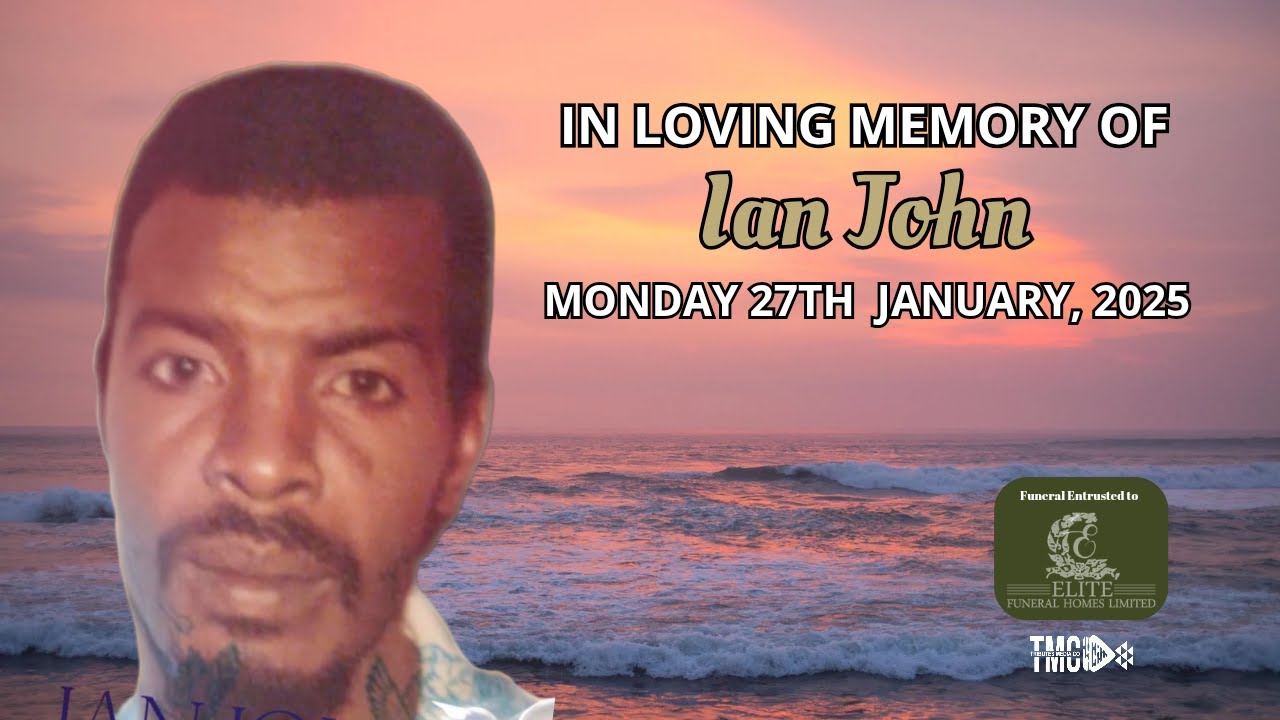 Cemetery Service of the Late Ian John - YouTube