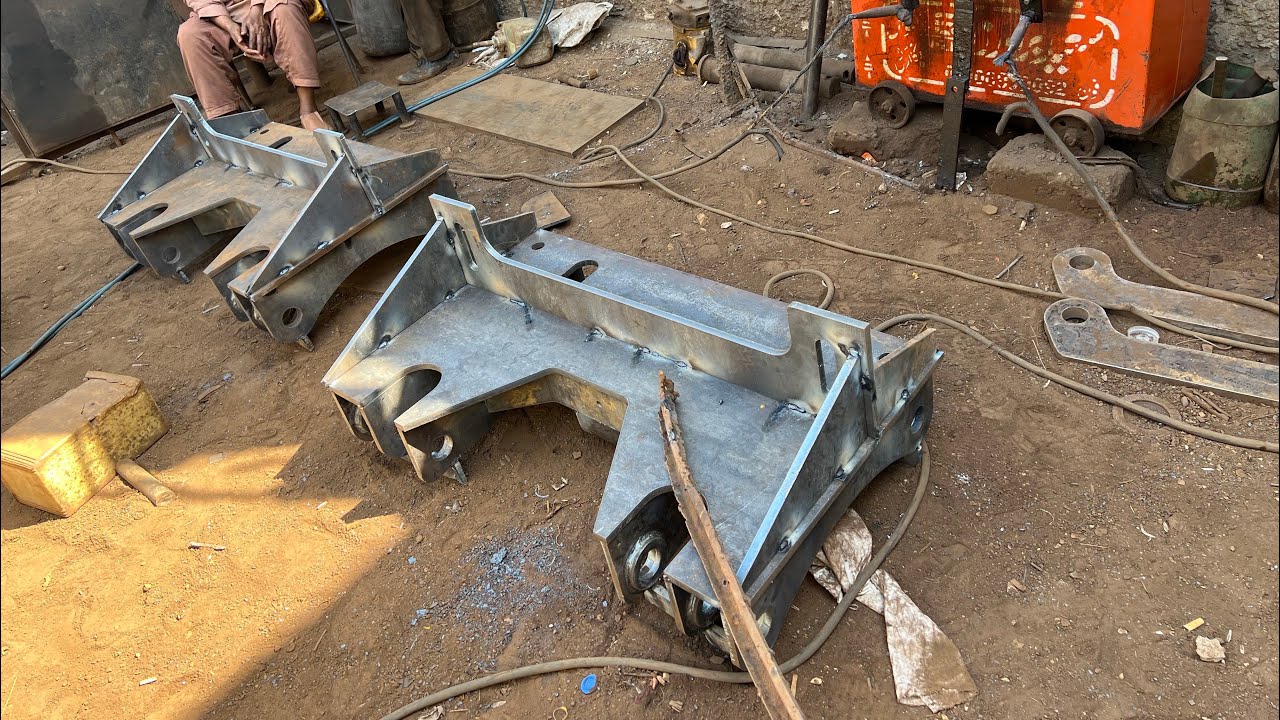 How to make caterpillars grader frame tacking #live - YouTube