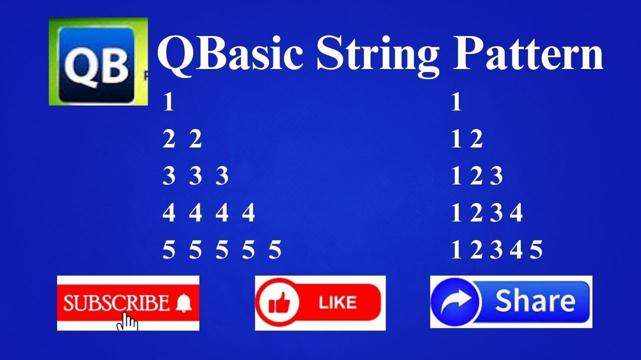Qbasic Pattern Printing 1 22 333 4444 55555 Inhindi Youtube