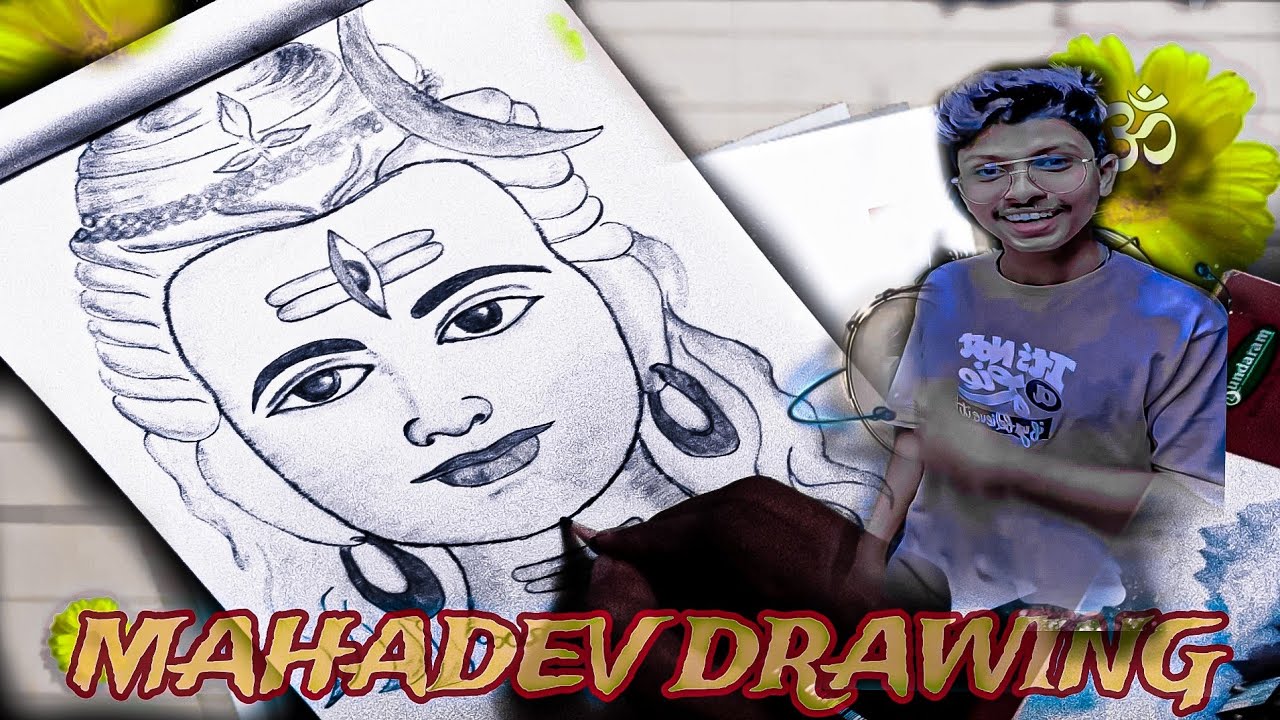 How to draw lord shiva🙏 || Easy drawing of Mahadev step by step || Maha ...