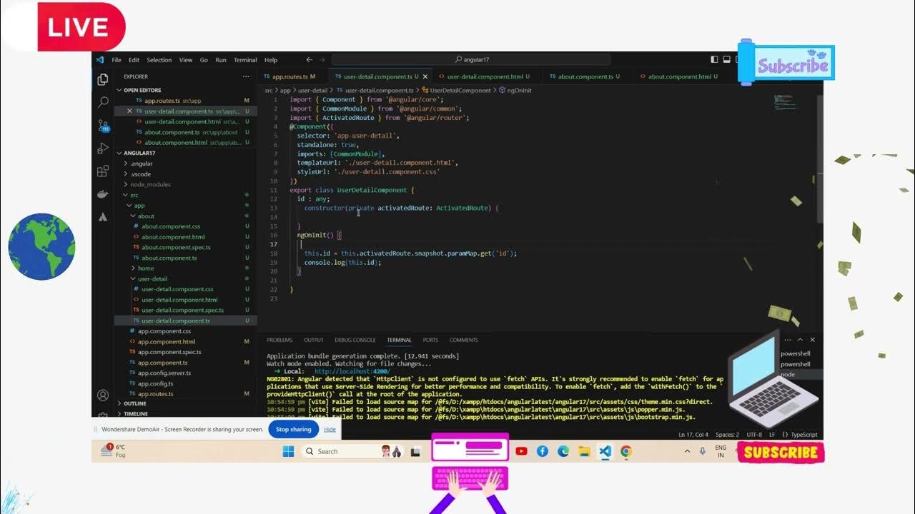Angular 17 Dynamic Routing Working Tutorial - YouTube