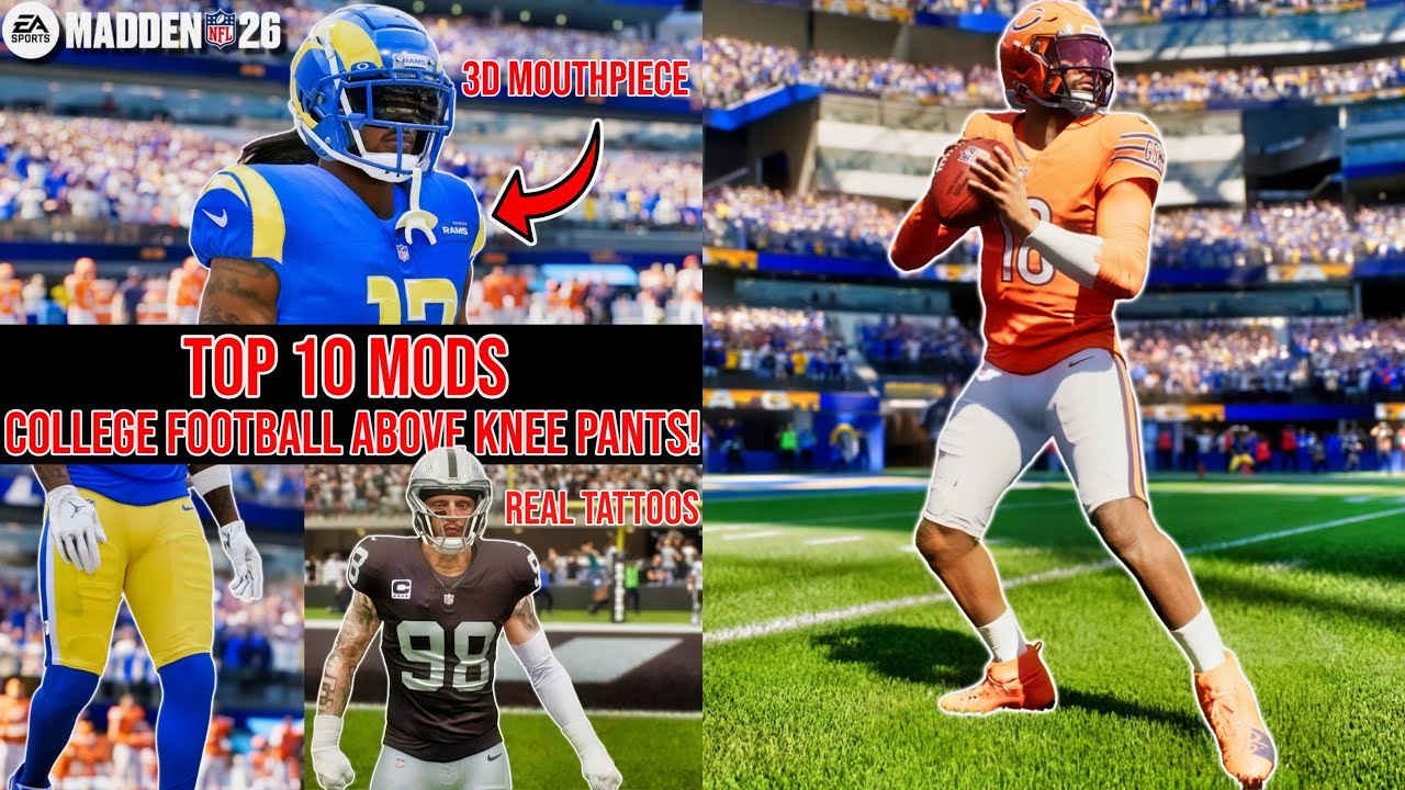 Madden 26 Mods Are Already INSANE: CFB Pants, Tattoos, Jewelry, and ...
