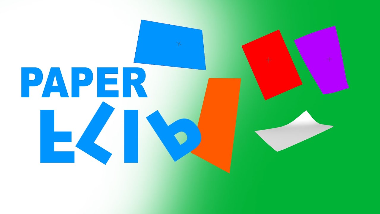Paper Flip green screen | Paper Flip | Paper animation | paperanimation ...
