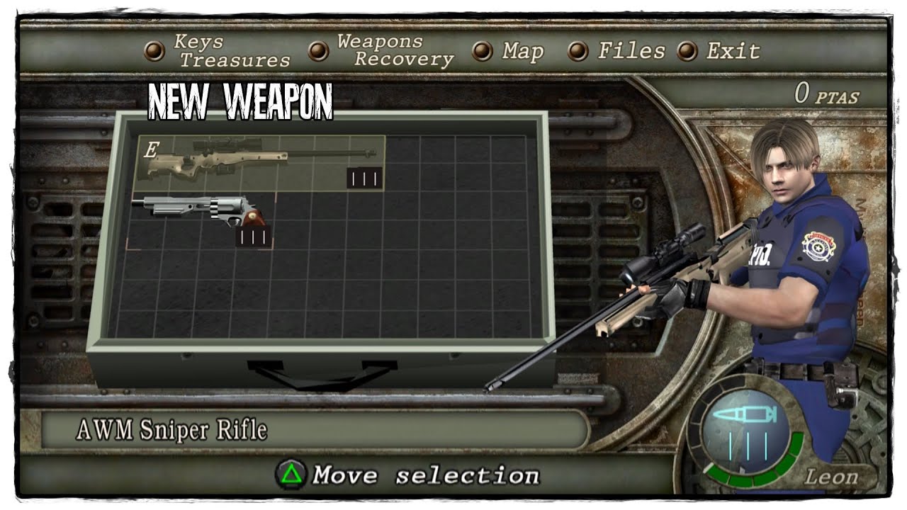 Resident Evil 4 PS2 MOD Weapon AWM Snipe Rifle #VILA - YouTube