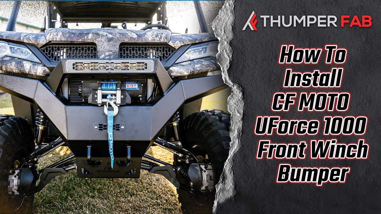 Thumper Fab Bumper Install - CFMOTO UForce 1000 Front Bumper - YouTube