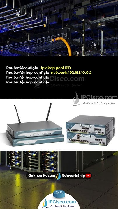 Cisco DHCP Configuration Example..! | FREE CCNA 200-301 Shorts | IPCisco.com - YouTube