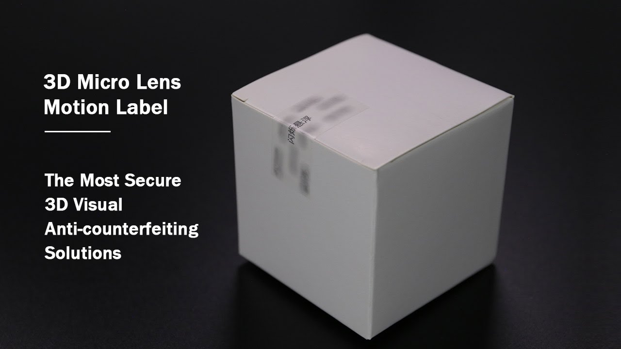 Micro Lens 3D Motion Label for Packaging Application - YouTube