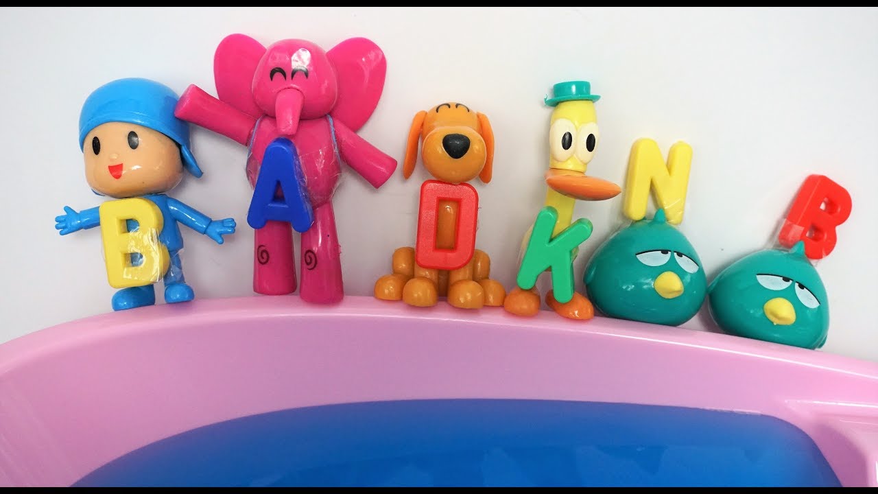 Learn Alphabet ABC Pocoyo - Jumping on the Bed Compilation - YouTube