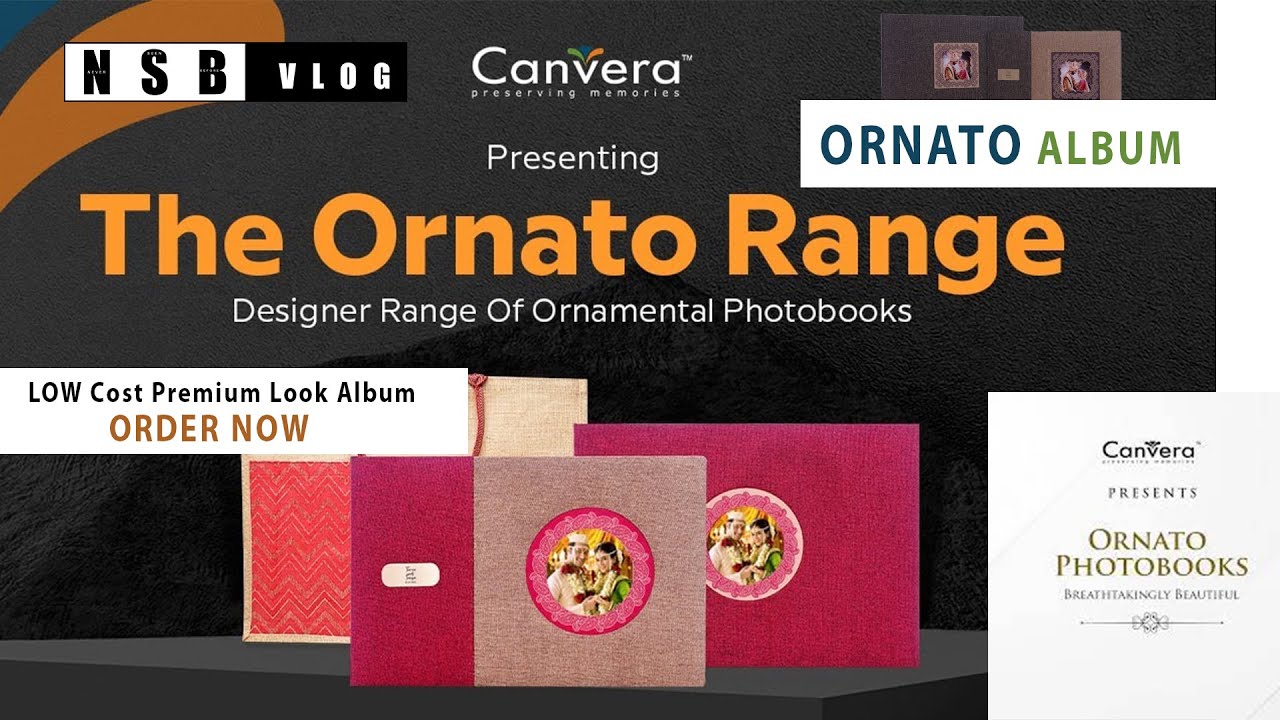 ORNATO ALBUM | Designer Range Of Ornamental Photobooks | CANVERA# ...