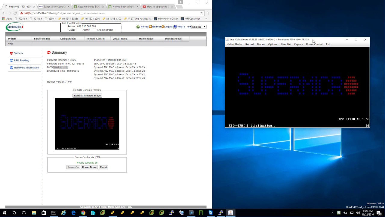 How to upgrade to Supermicro Xeon D SuperServer BIOS 1.1c using Rufus ...