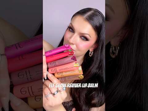 NEW elf glow reviver melting lip balm swatches