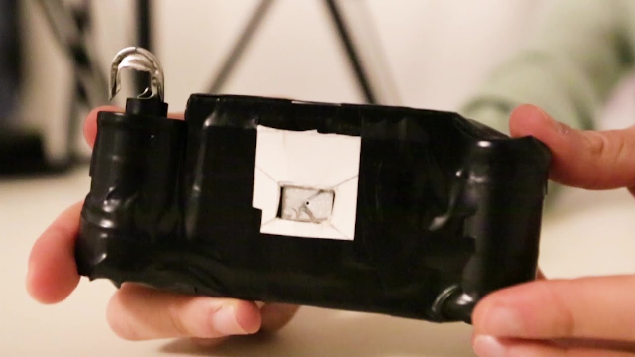 How to create a pinhole camera out of a matchbox - YouTube