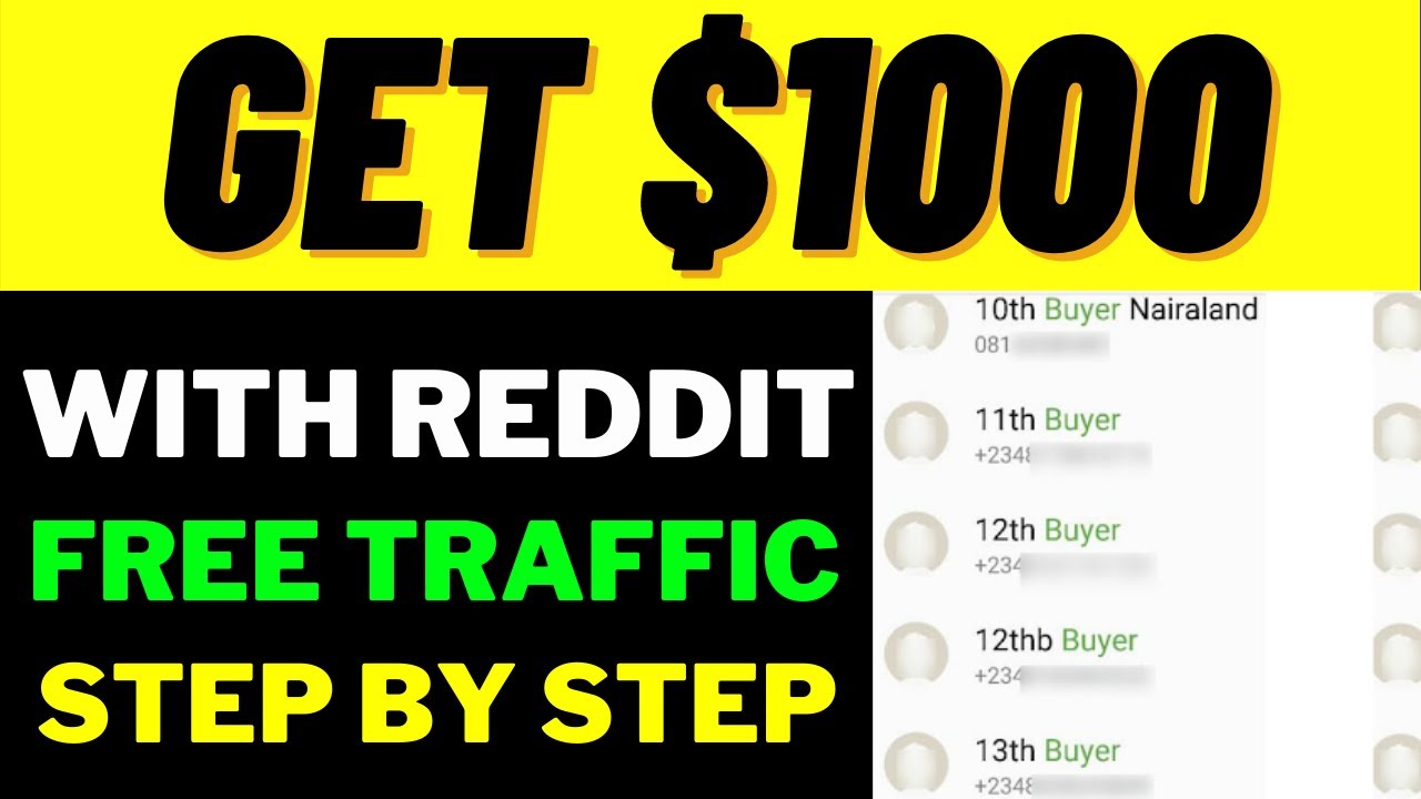 How To Make $1000 With Reddit Marketing - Beginner Friendly (Step by ...