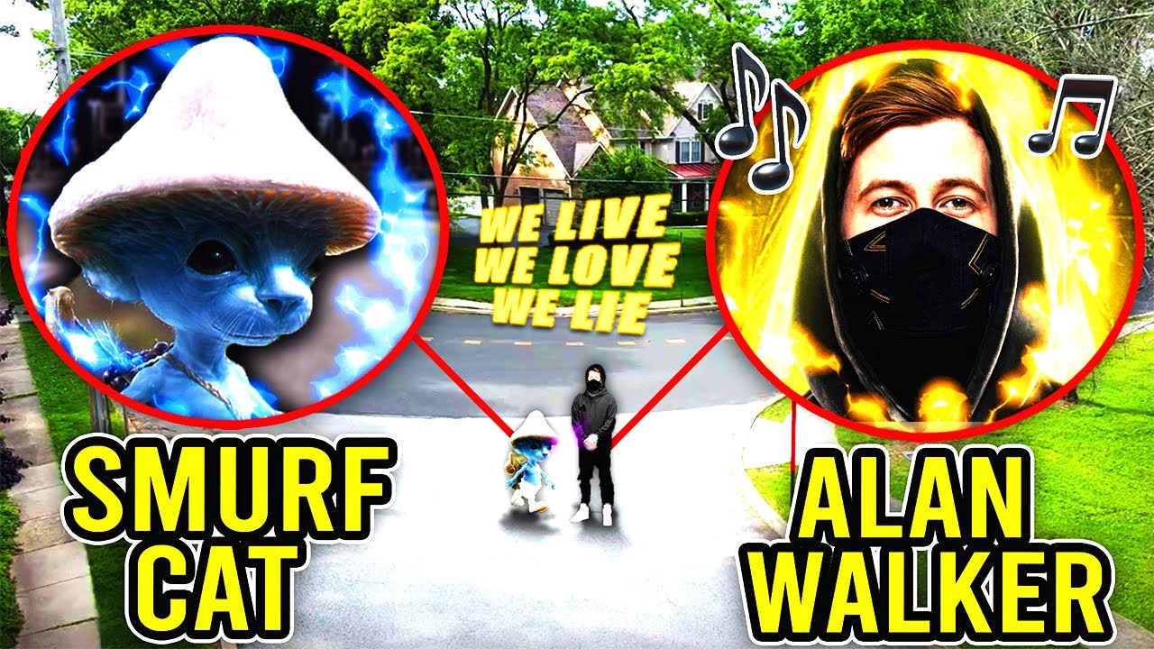 I FOUND SMURF CAT & ALAN WALKER IN REAL LIFE!! (WE LIVE WE LOVE WE LIE ...