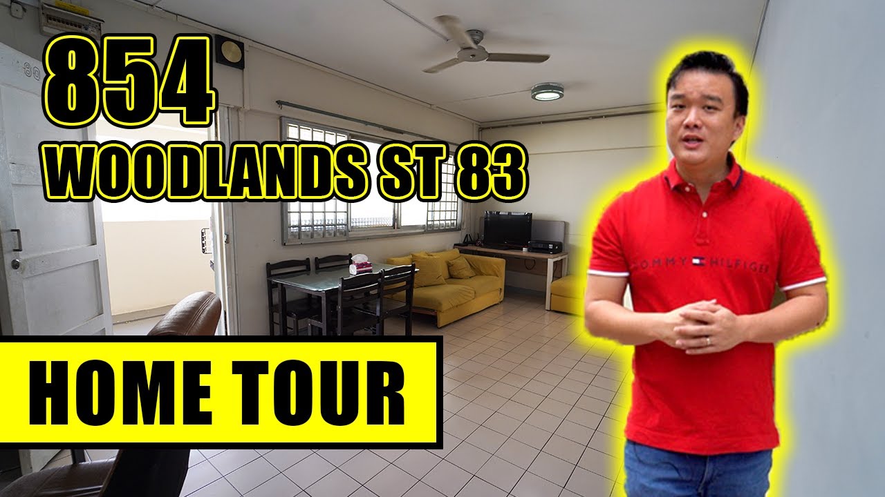 854 Woodlands Street 83 | 4 Room HDB Home Tour $460K | Lau Property ...