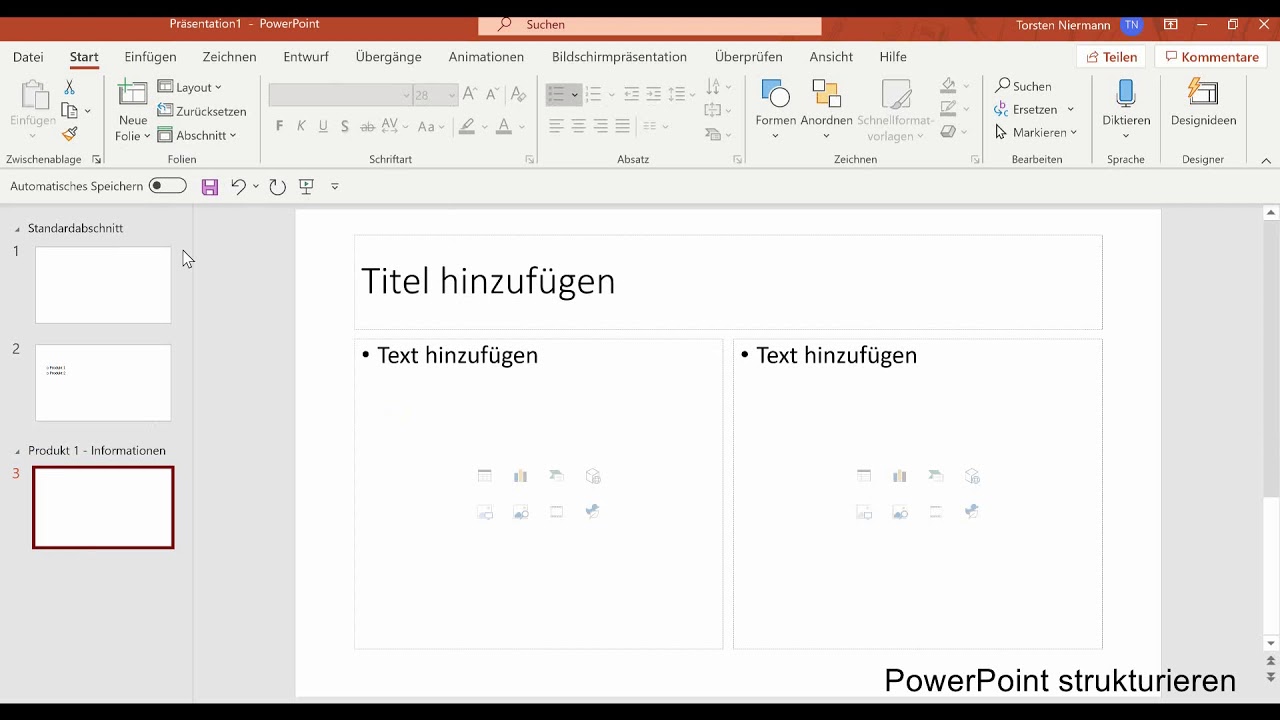 Powerpoint Gliederung Am Rand – Powerpoint Gliederung Anleitung – HYSK