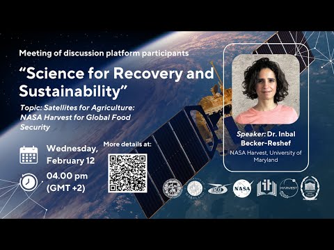 Satellites for agriculture: NASA Harvest for global food security - Dr ...
