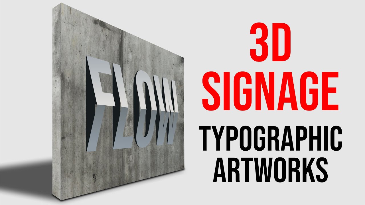 3D Signage Typographic Artworks in CorelDraw | CorelDraw Tips & Tricks ...