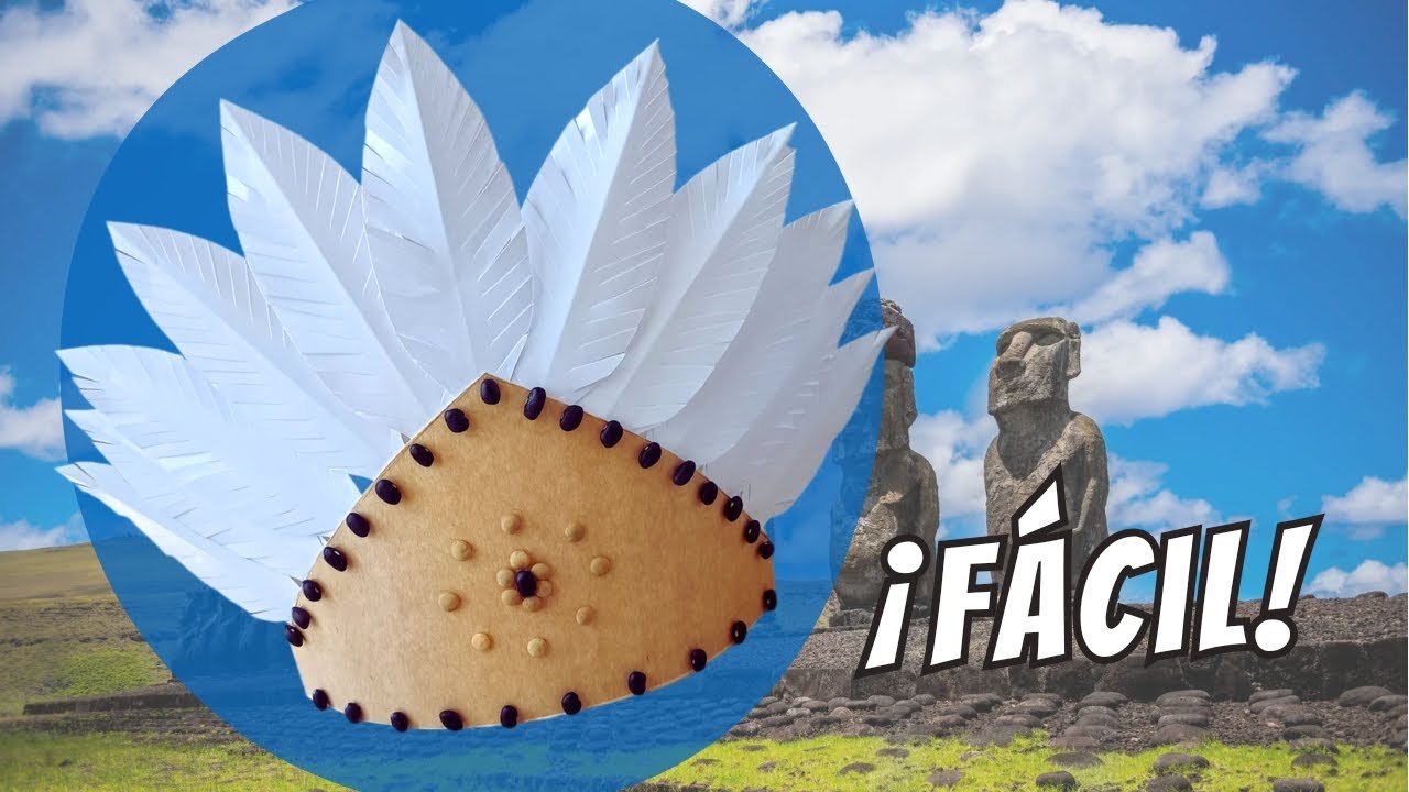 Cómo hacer una corona de pascuense | Corona de Rapa Nui - YouTube