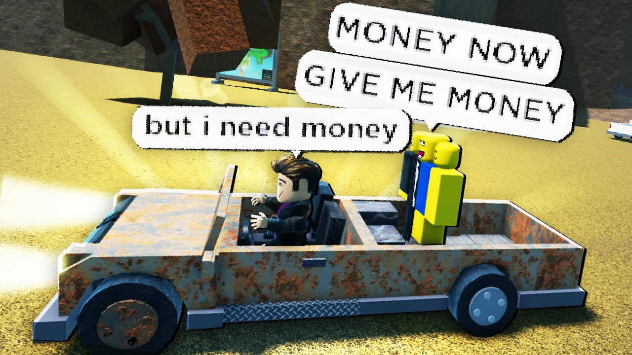 begging poor roblox players for money - YouTube