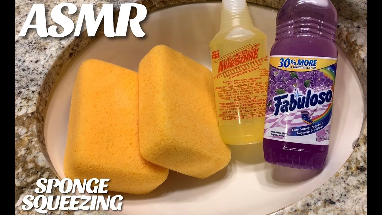 🌟 ASMR Is The Hype Real?? Cleaner Combo Satisfying Sponge Squeezing 🌟 ...
