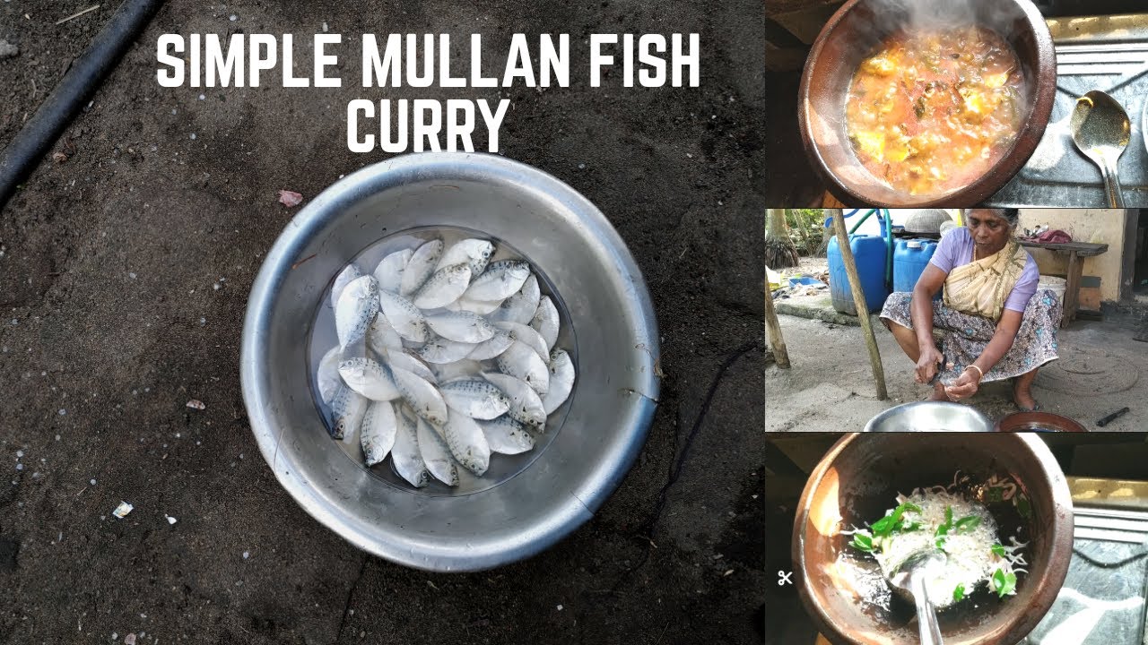 Simple Mullan Fish Cleaning and Cooking Fish Curry. Grandmas Special ...