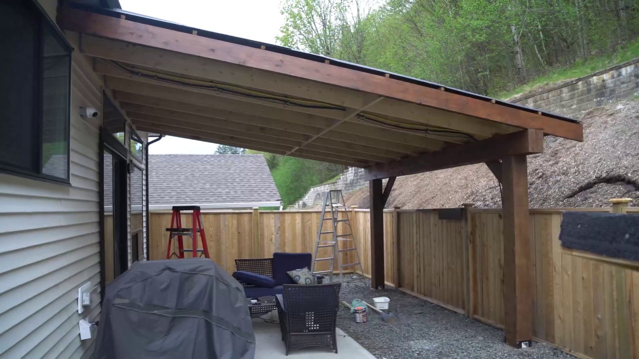 HOW I STAINED THE PERGOLA - YouTube