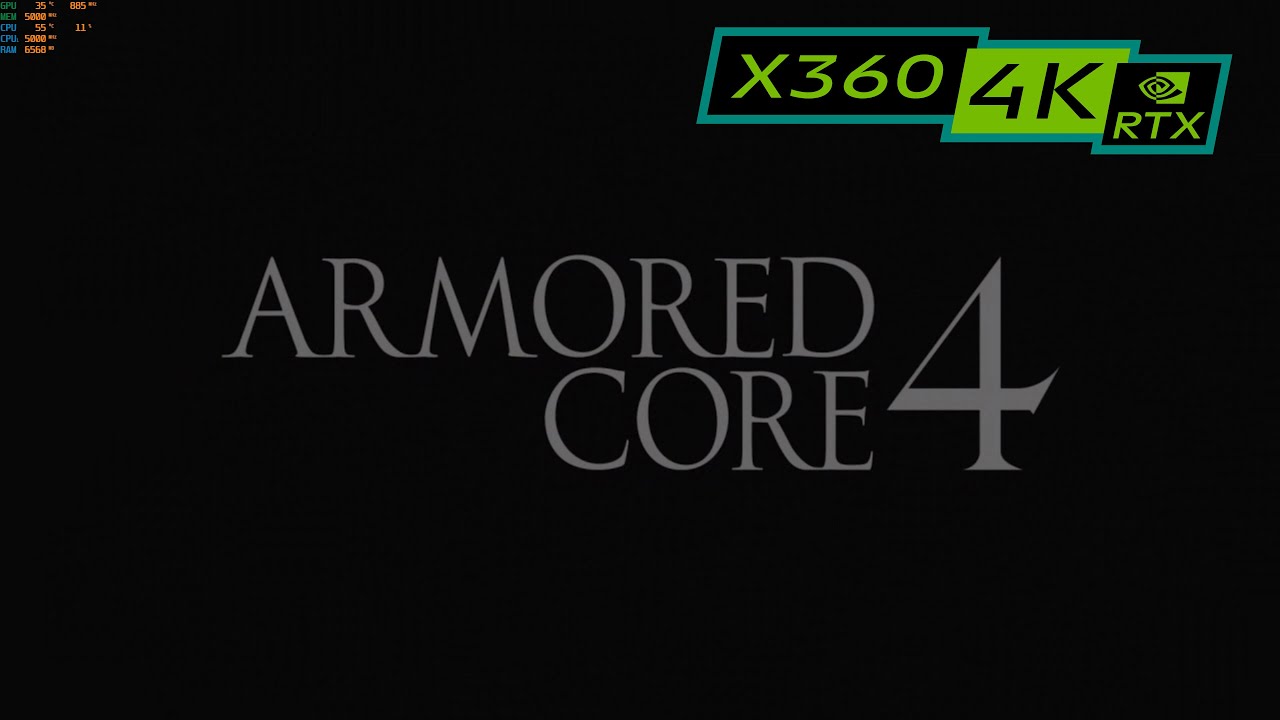 Armored Core 4 4k Xbox 360 Emulator Xenia Rtx 2080ti Youtube