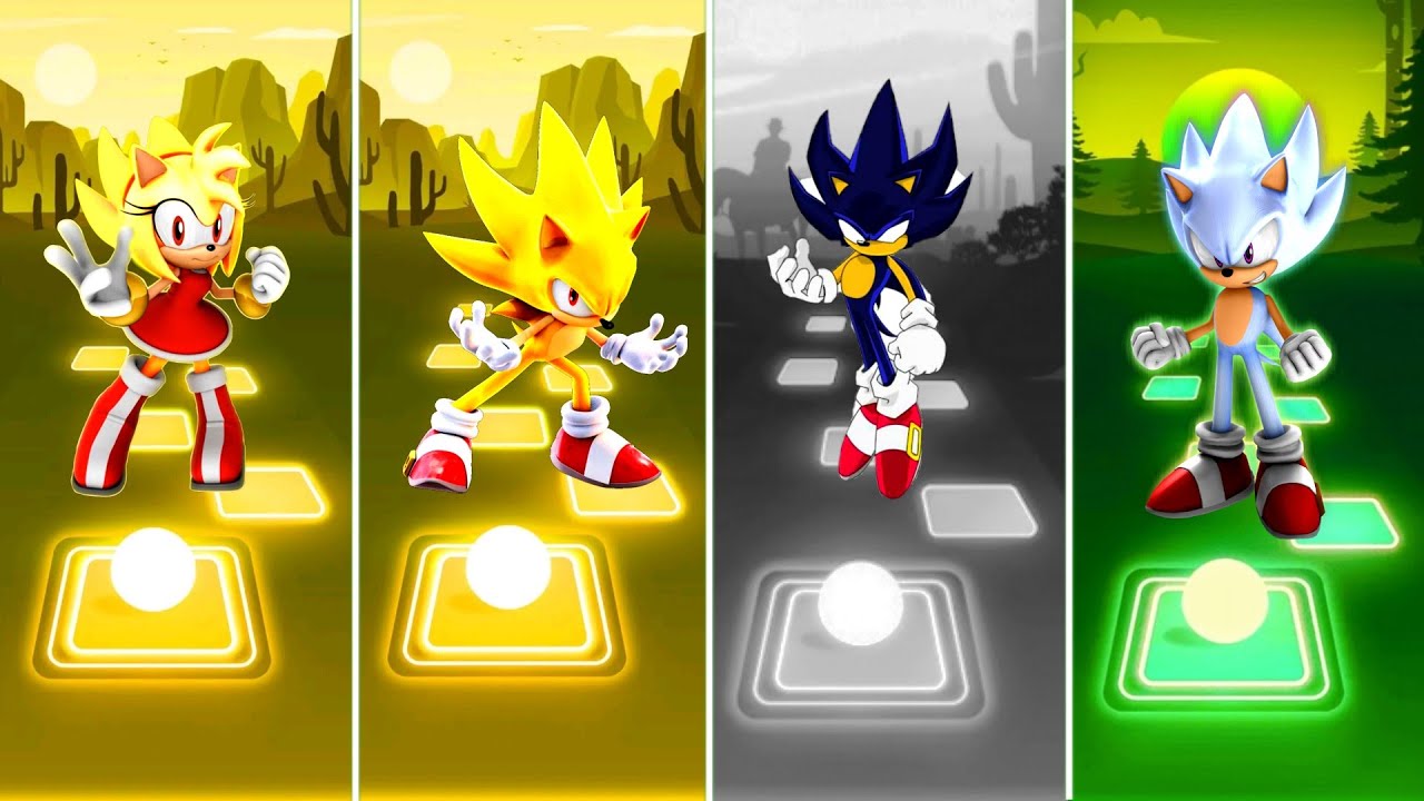 Super Amy Rose 🆚 Super Sonic 🆚 Dark Sonic 🆚 Hyper Sonic | Sonic Tiles ...