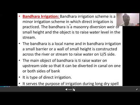 Bandhara irrigation - YouTube