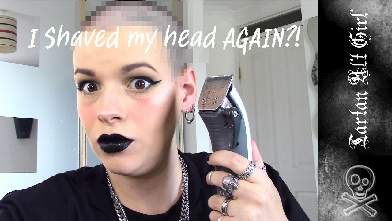 Shaving my head again/ Buzz Cut Disaster/ Story time. - YouTube