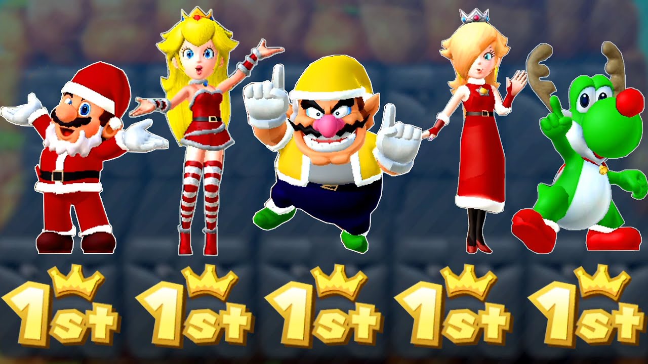 Mario Party 10 Minigames - Mario Vs Peach Vs Wario Vs Rosalina (Master ...