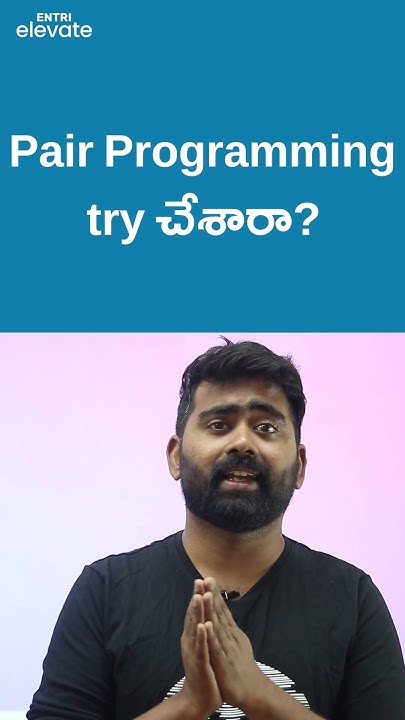 Pair Programming |Coding in Telugu|Coding with Entri Elevate Telugu | #shorts - YouTube