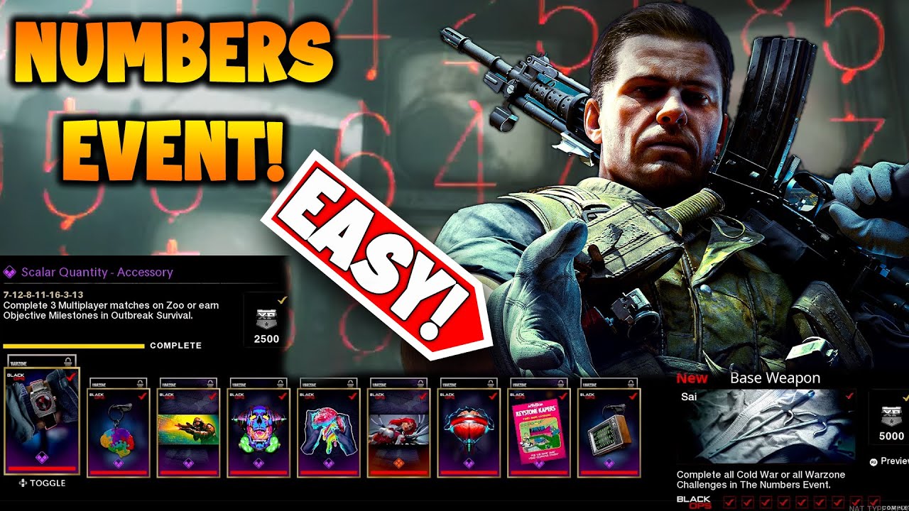 HOW to COMPLETE THE NUMBERS EVENT EASY in COD BLACK OPS COLD WAR! EASY ...