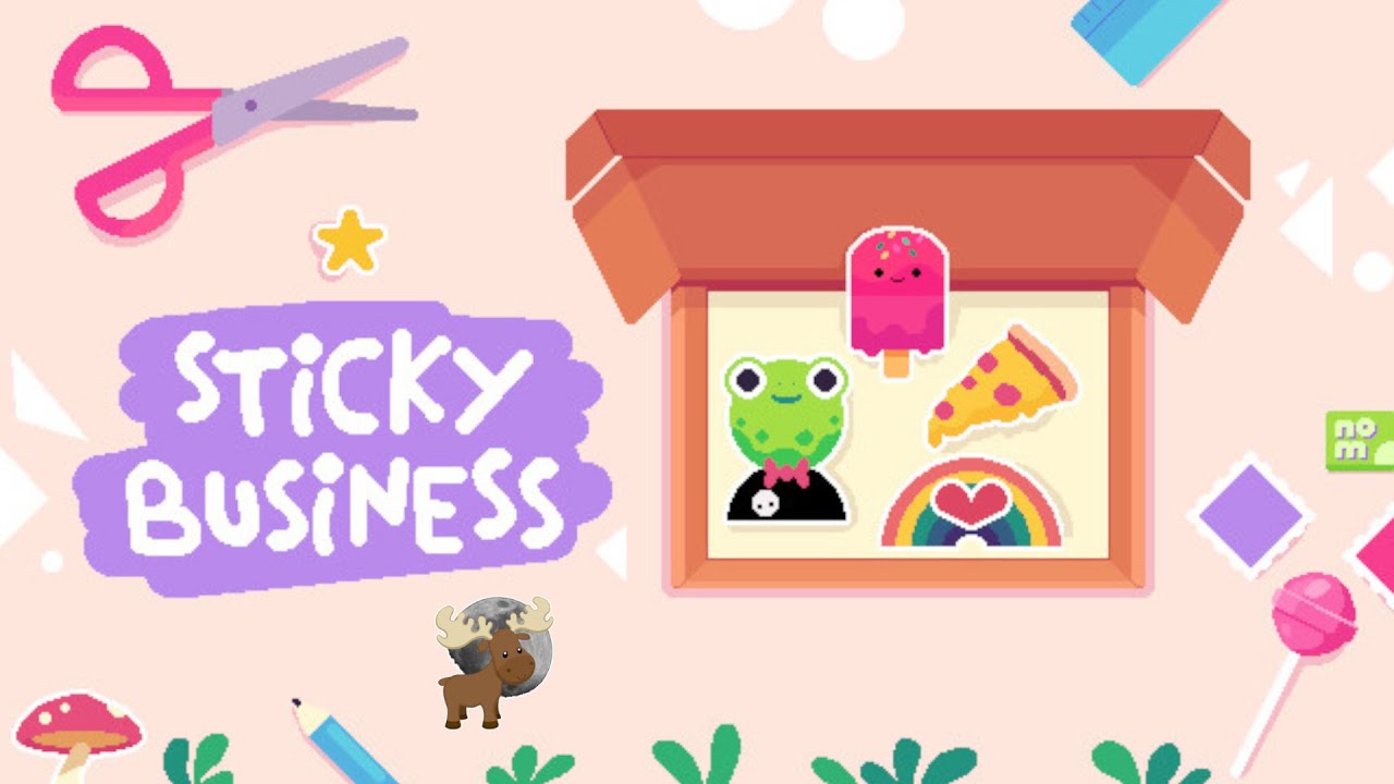Sticky Business - Relaxing Sticker Designing & Shop Simulator - YouTube