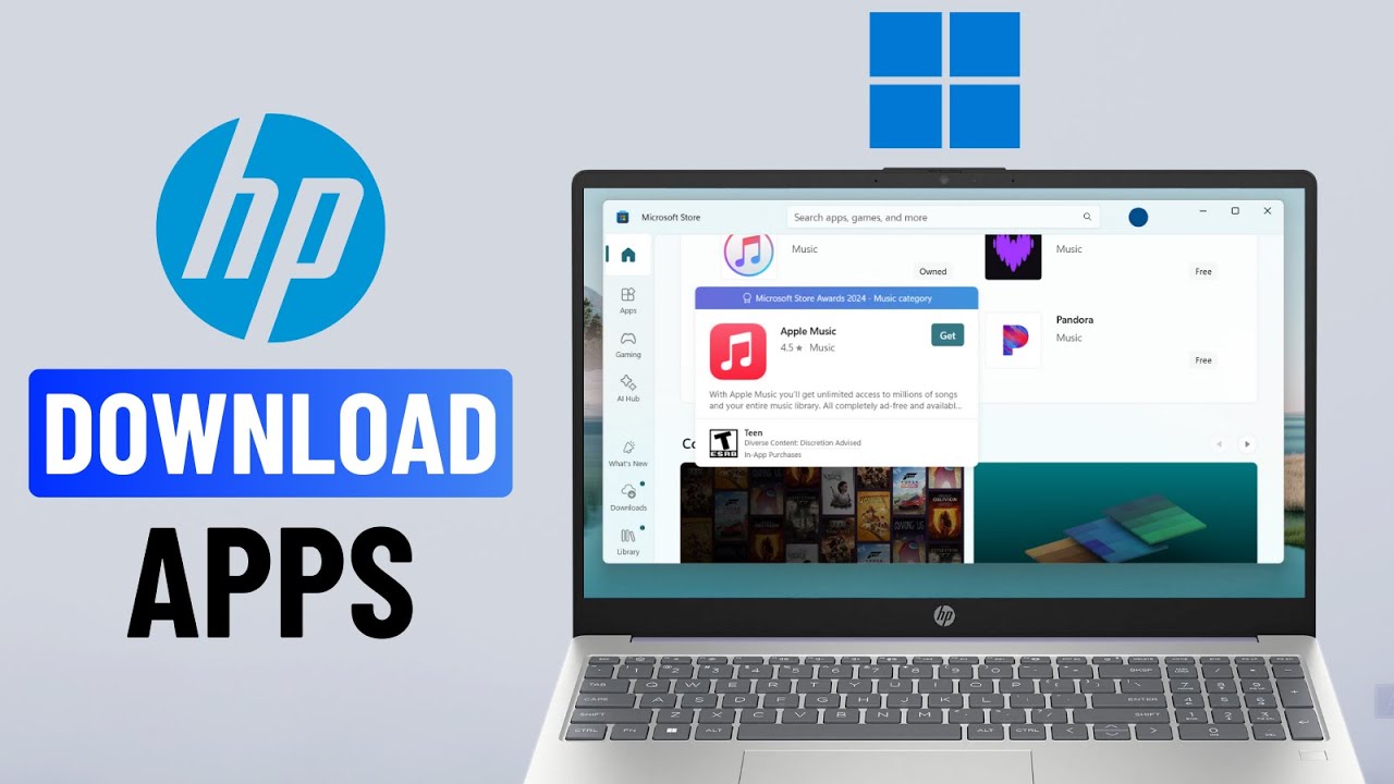 How to Download Apps on HP Laptop (Windows 11) - YouTube