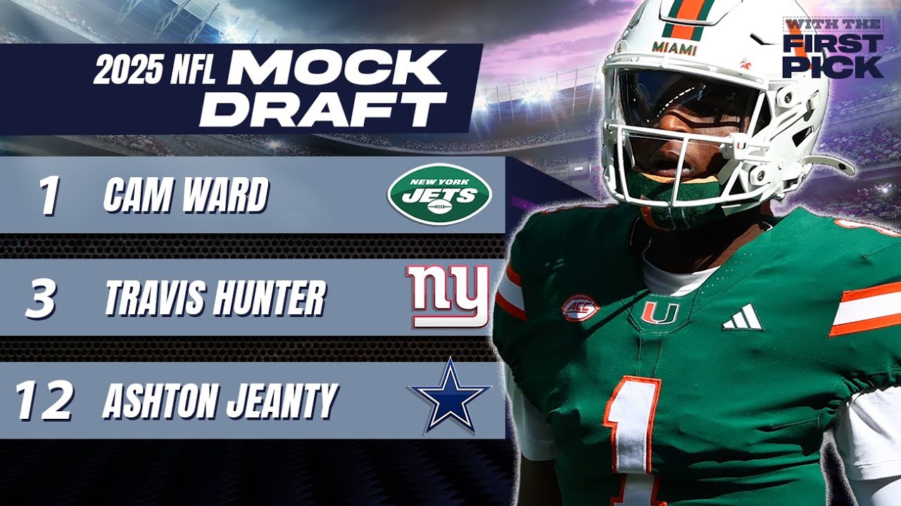 NEW 2025 NFL Mock Draft Full 1st Round with TRADES! Complete 1st Round ...