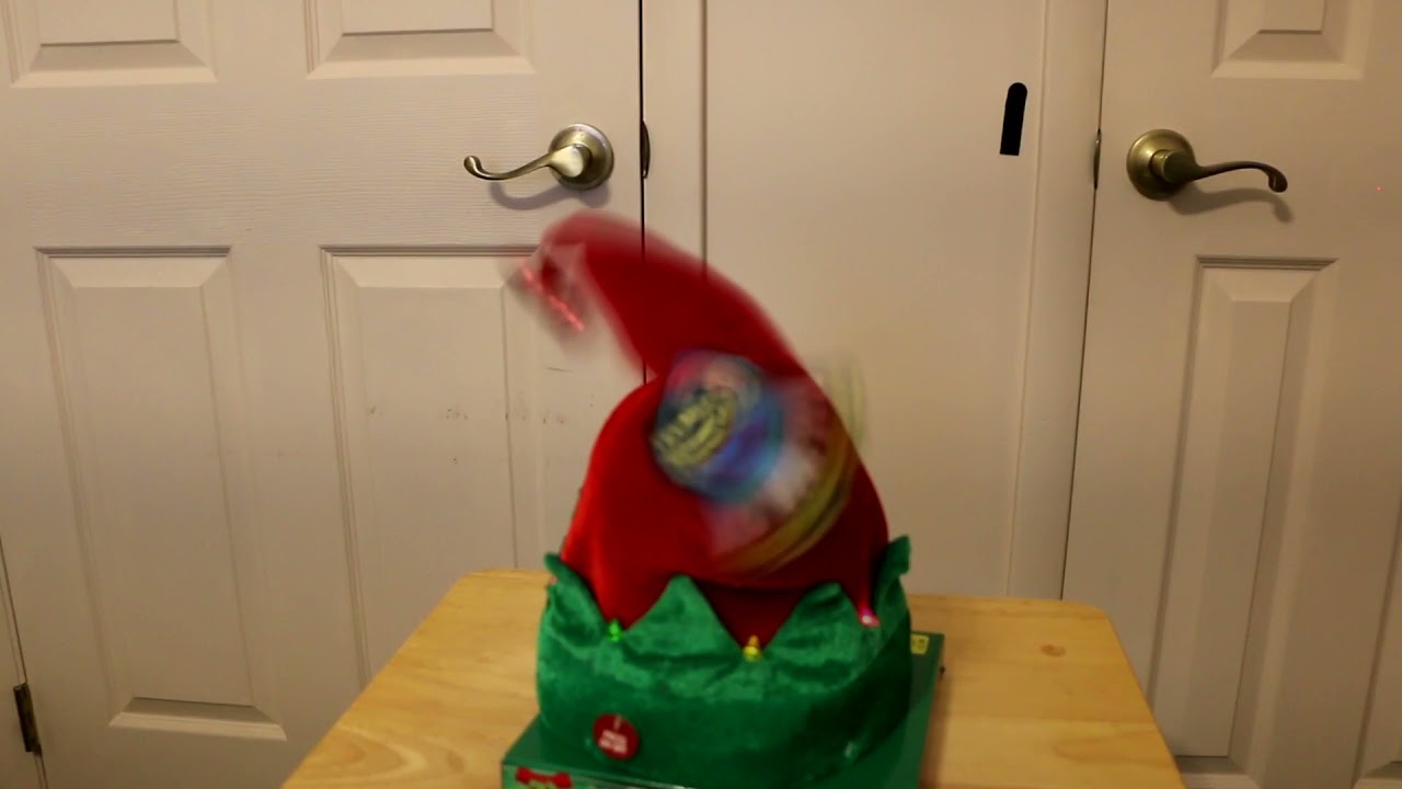 Dan Dee Animated Dancing Elf Hat Christmas Decoration - YouTube