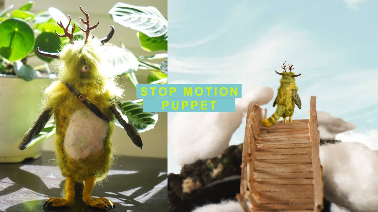 Wool Stop Motion Puppet for new project! - YouTube