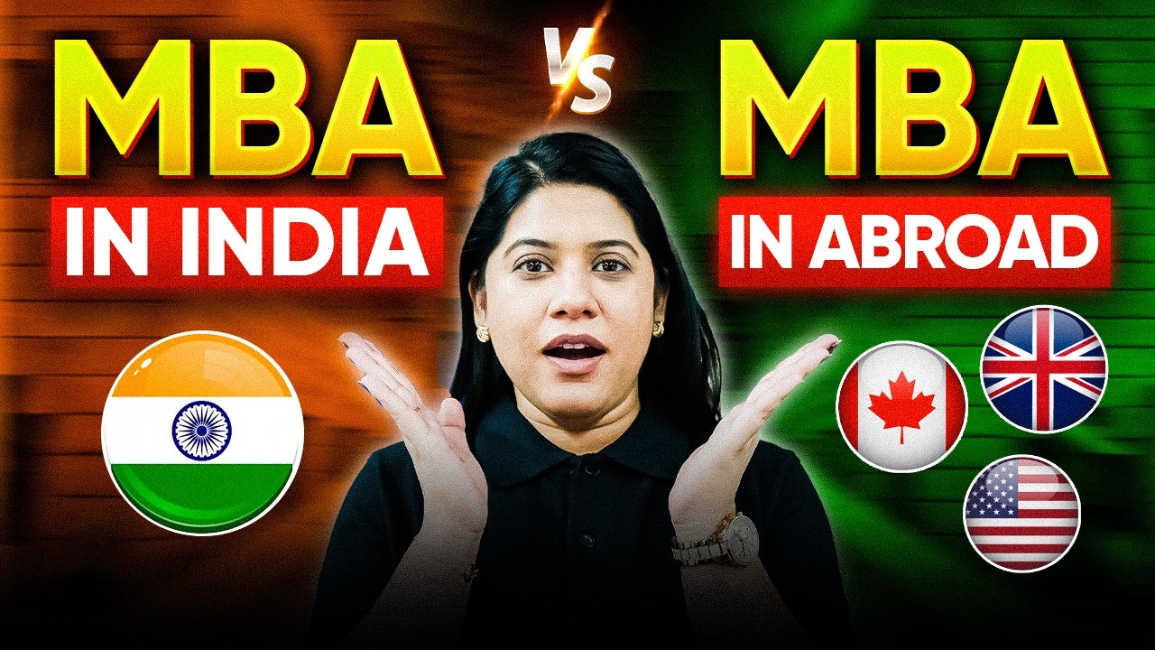 MBA in INDIA vs ABROAD: ROI, Cost, Jobs & Reality | Real Pros & Cons - YouTube