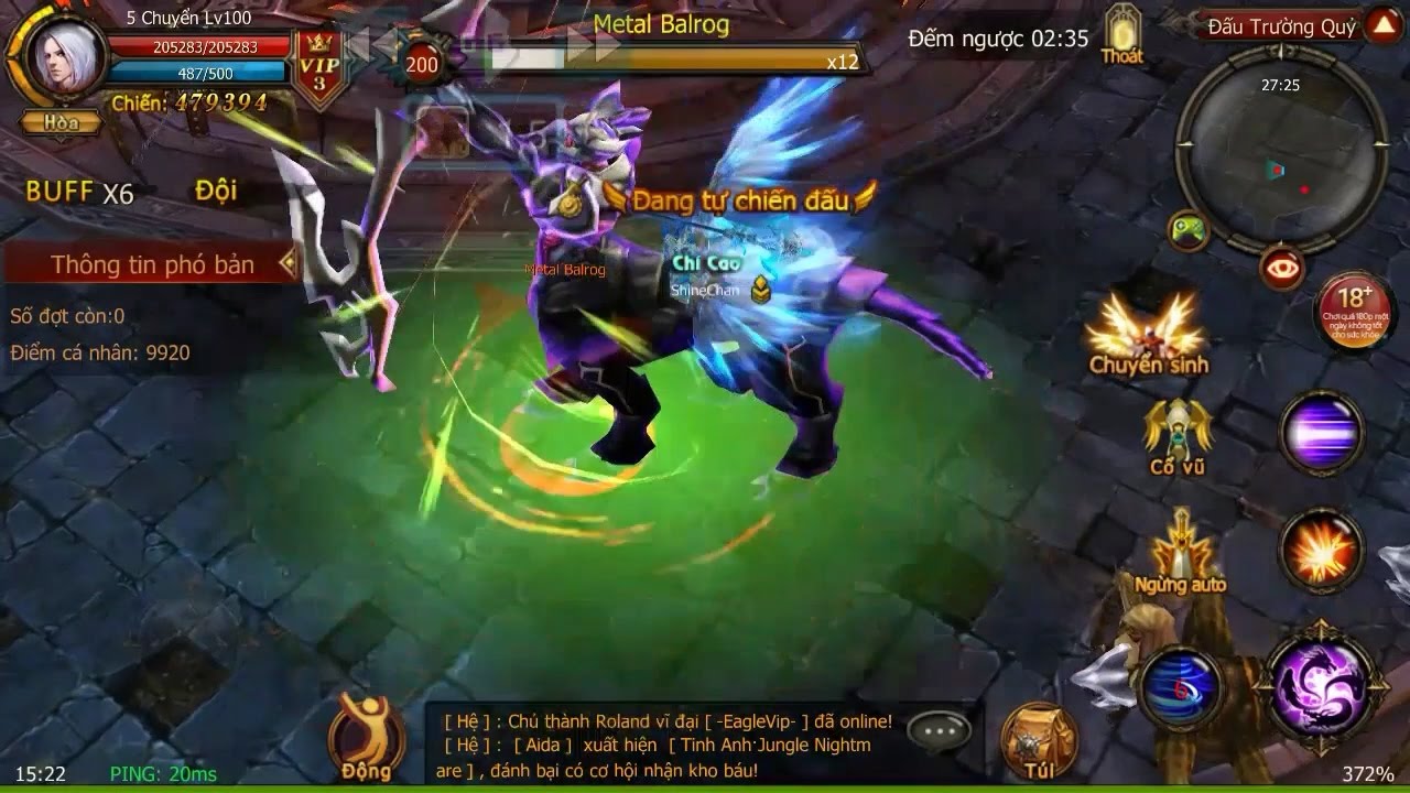 Mu Origin VN - Hack Speed Tăng Tốc Độ Tấn Công - Solo Boss Metal Balrog ...