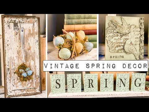 Pt. 2 - Vintage Inspired Spring Decor DIY Upcycled for Resale - Thrift ...