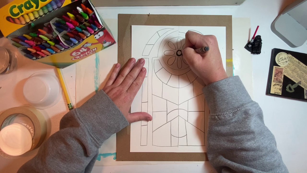Let’s Watercolor A Stained Glass Window! - YouTube