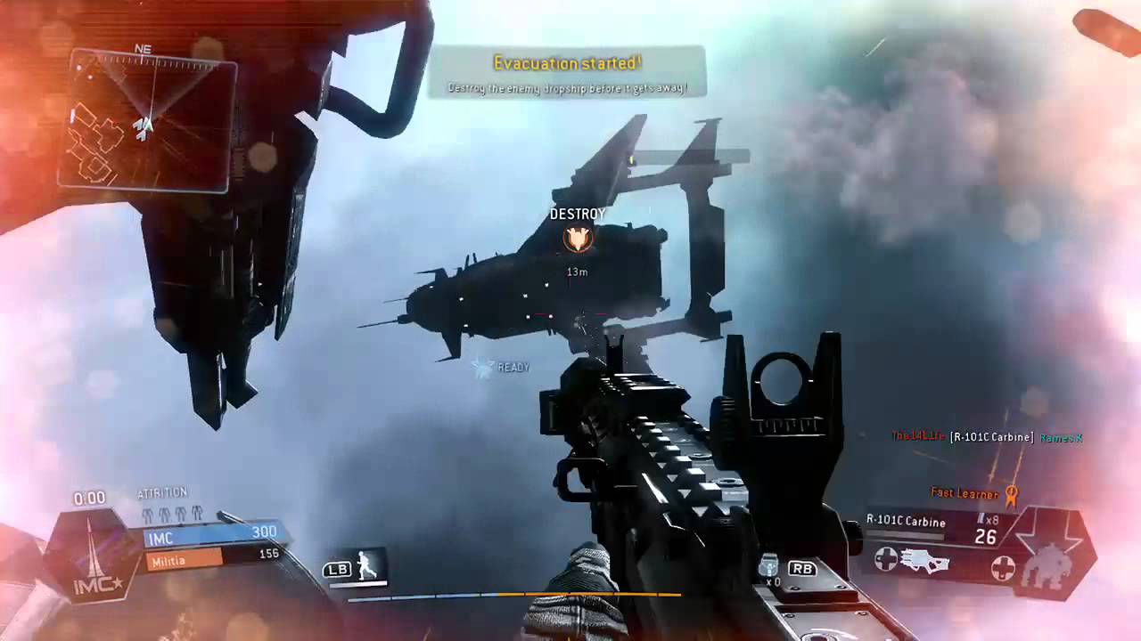 Titanfall - Carbine vs Dropship - YouTube