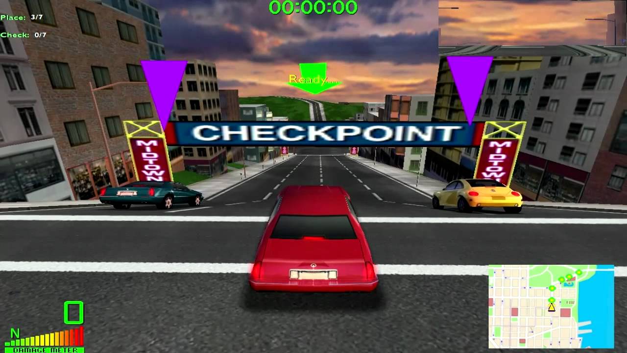 Midtown Madness 2 San Francisco Checkpoint #1 Racing 101 [Pro] - YouTube