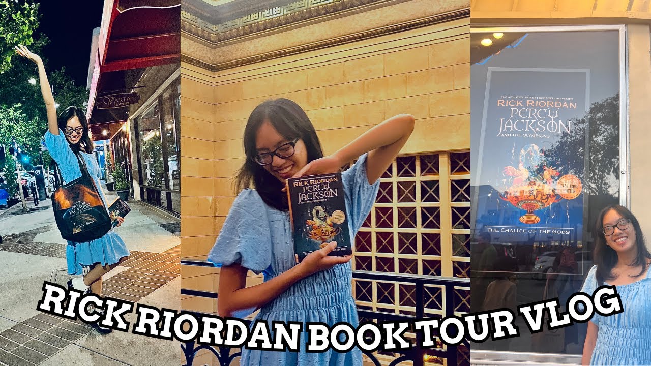 RICK RIORDAN BOOK TOUR 2023 VLOG (my favorite author!) 💗 - YouTube
